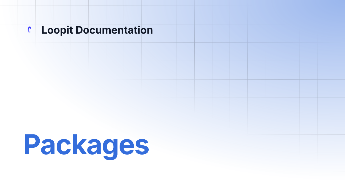 Packages | Loopit Documentation